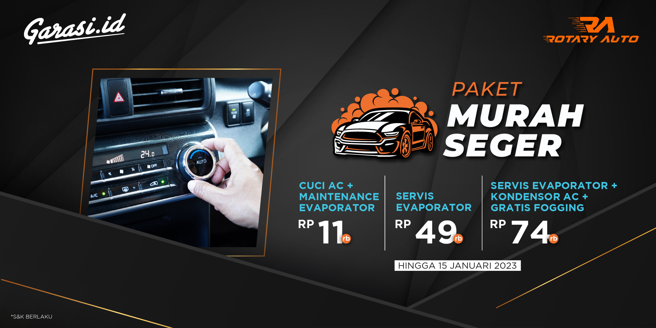 Promo Rotary Auto Januari 2023 - Garasi.id